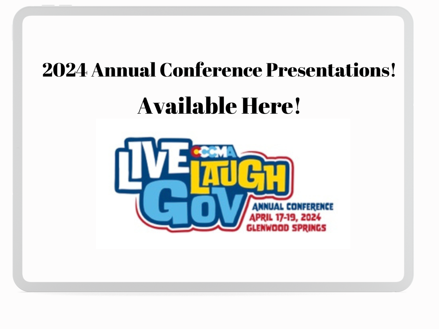 Colorado City & County Management Association – A State Affiliate of ICMA